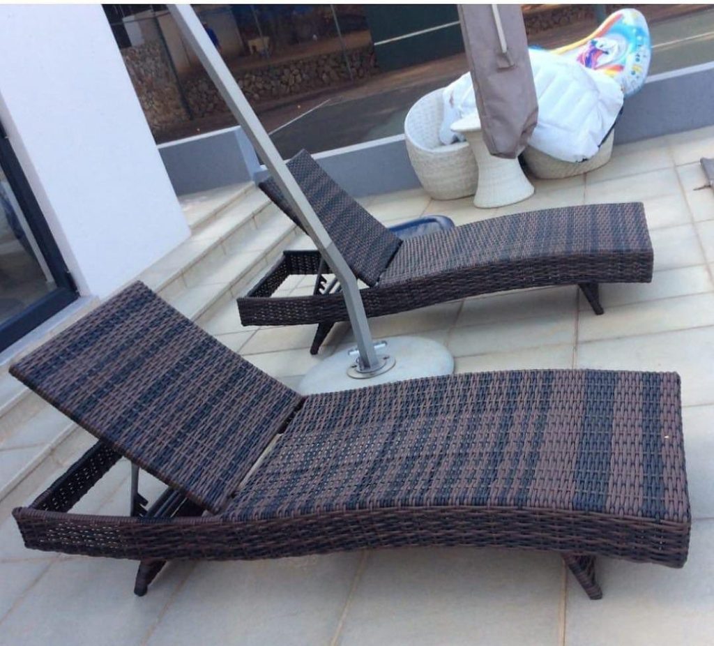 Tuscan Synthetic Cane Pool Lounger - Cane Africa